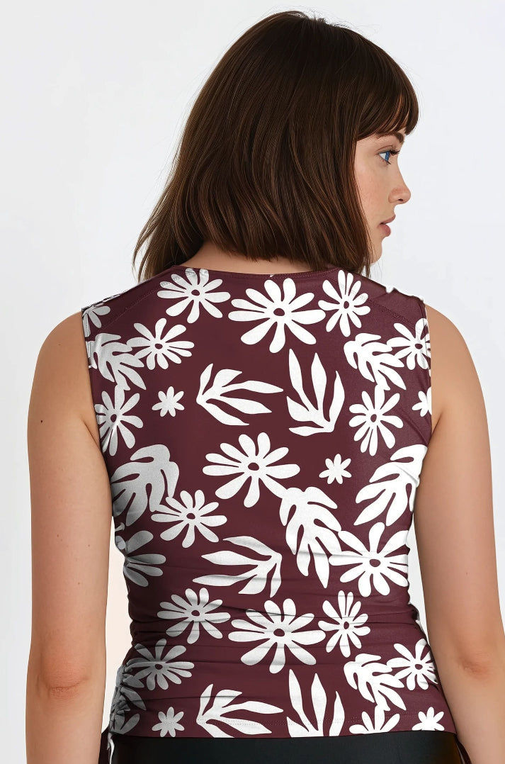 Closed Back Maya Swim Top + Swim Shorts