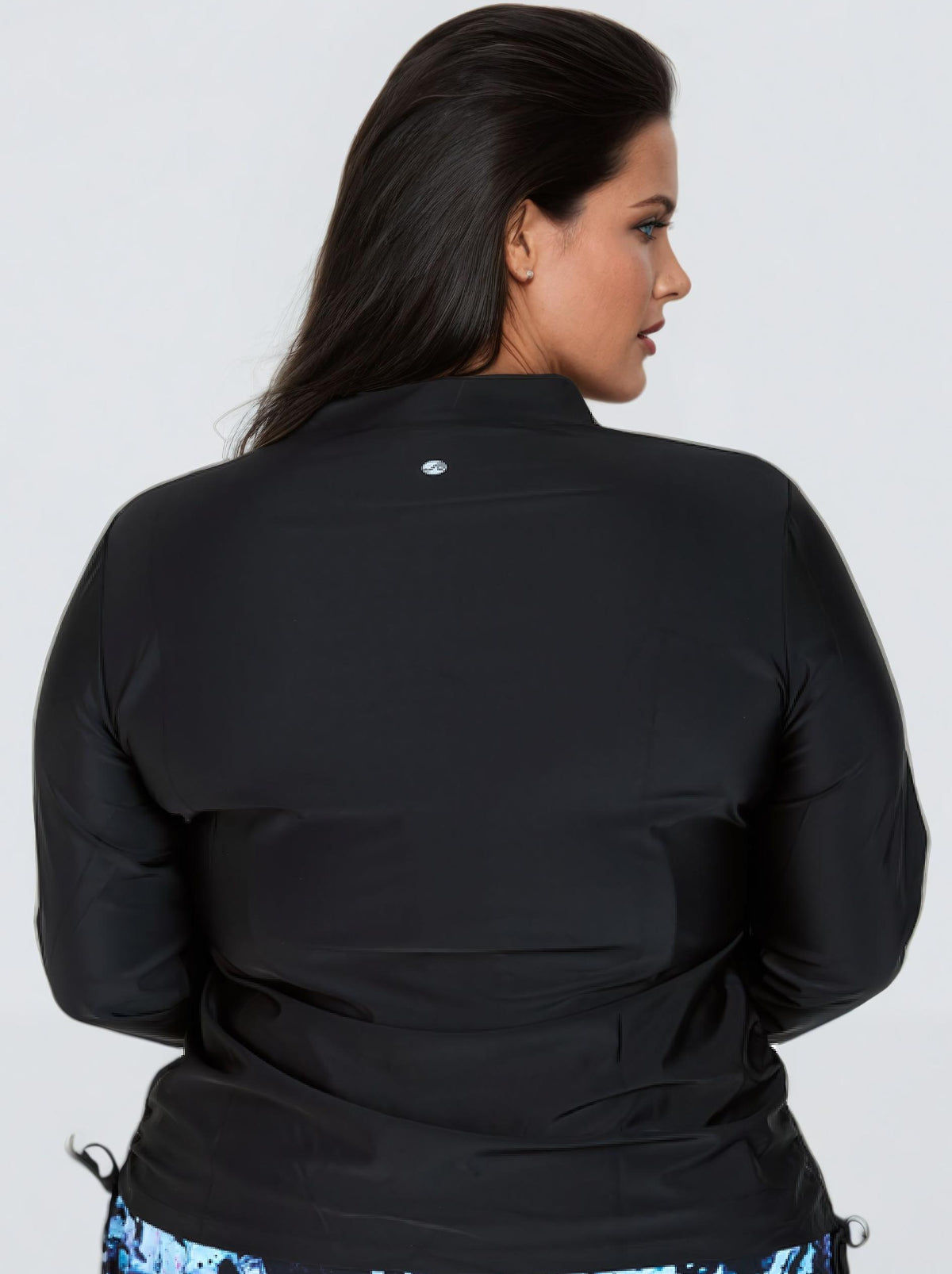 Half-Zip Nora Swim Top. Calypsa by ModLi | Plus Size