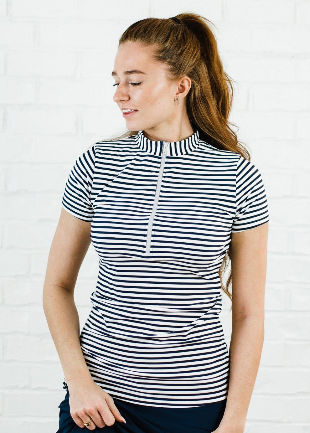 Half-Zip Adele Swim Top | Calypsa