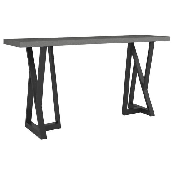 ANTHEA 2-TONE CONCRETE & ACACIA CONSOLE TABLE/HALL TABLE