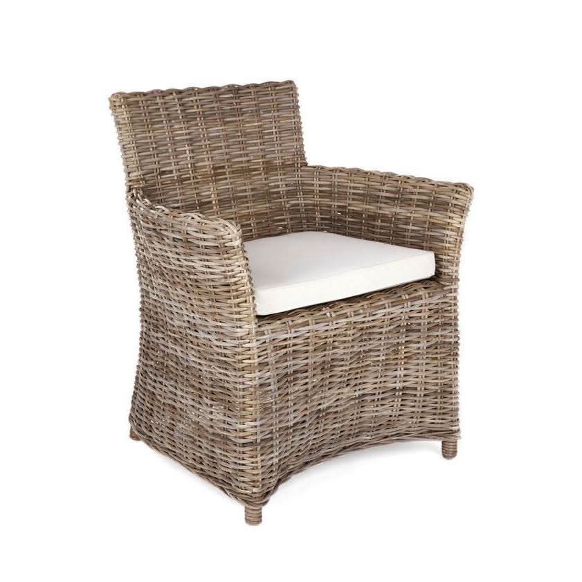 BLOSSOM KUBU GREY RATTAN LOUNGE CHAIR ACCENT CHAIR/ ARMCHAIR /EASY CHA