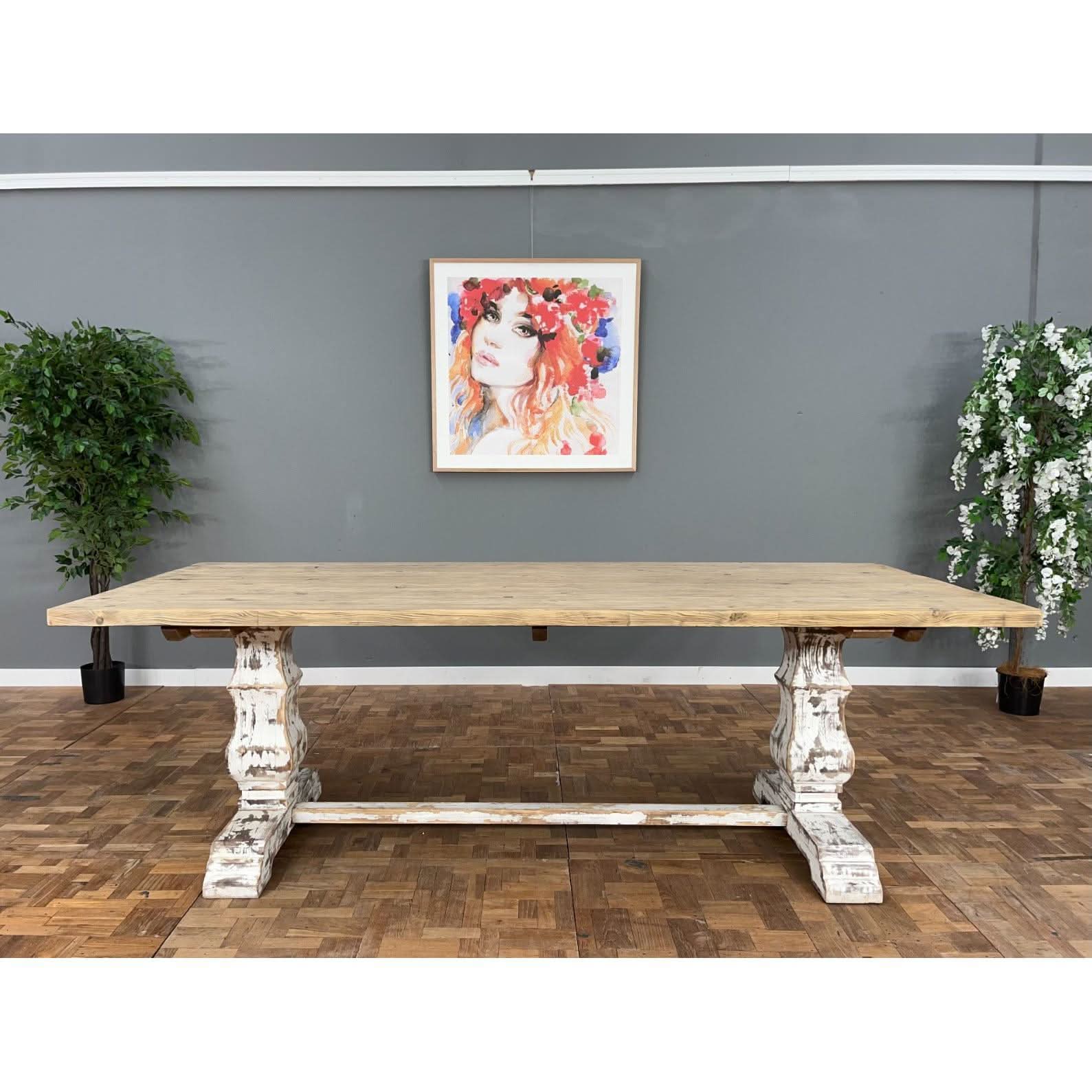 DAHAN RECYCLED PINE DINING TABLE 240CM