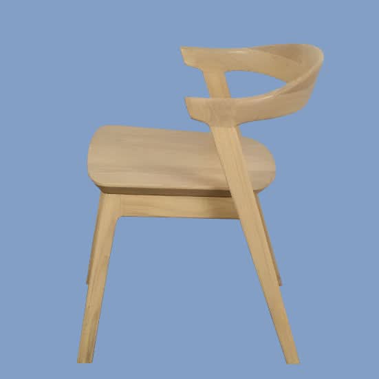 FYNN SOLID OAK DINING CHAIRS IN NATURAL SET OF 2