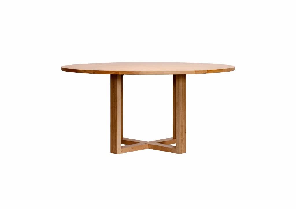 KIPLING MESSMATE TIMBER ROUND DINING TABLE NATURAL 160 CM
