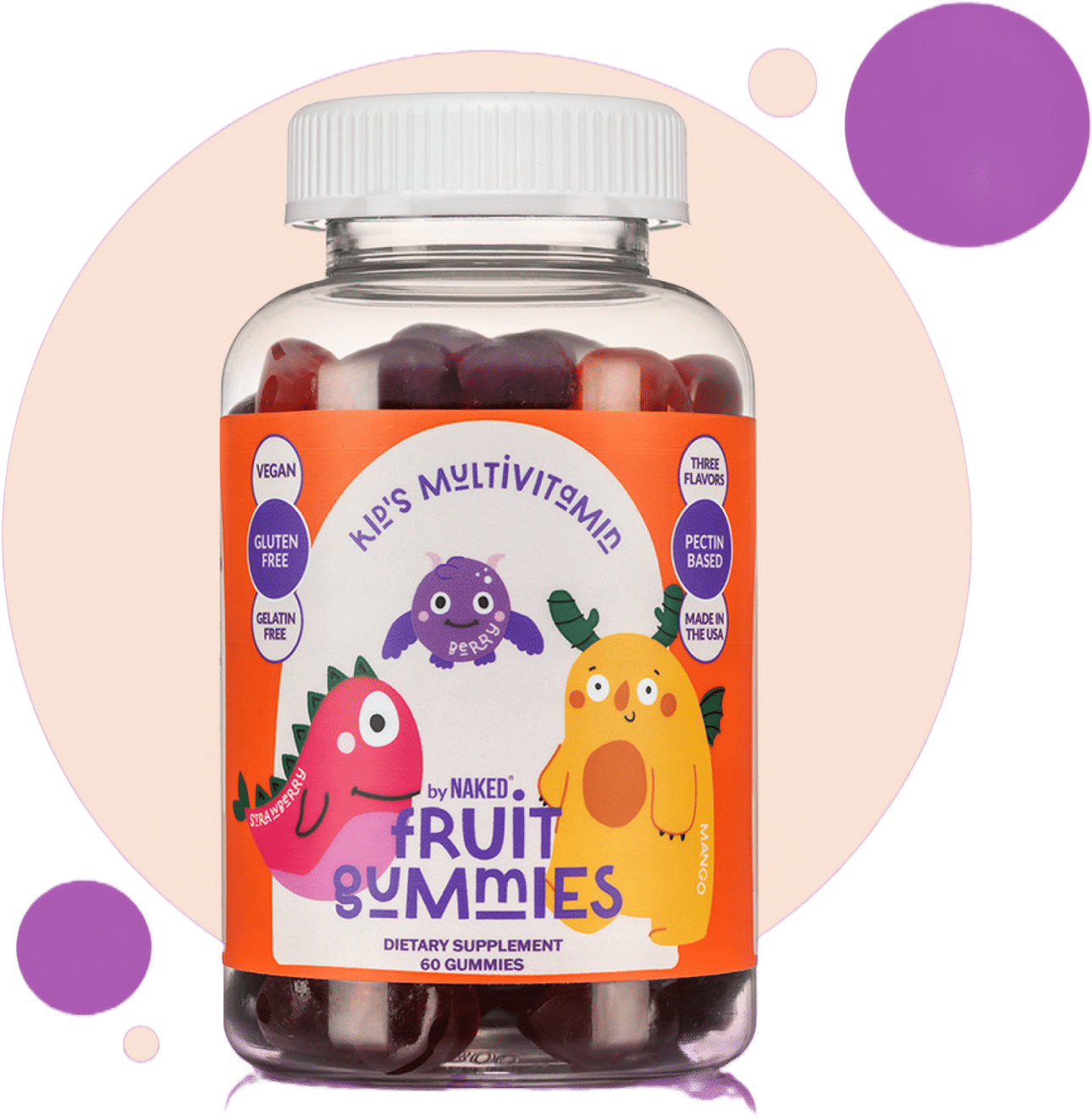 Kids Multivitamin Gummies | 60 Fruit Gummies