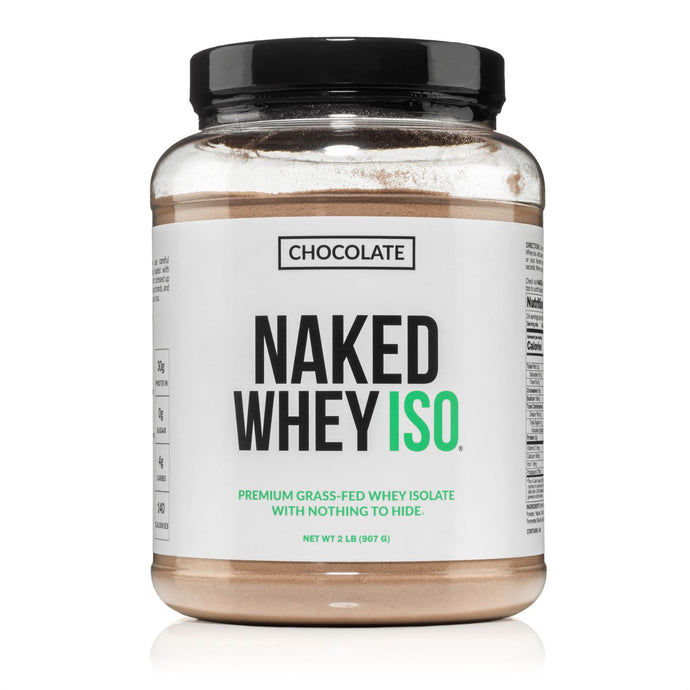 Chocolate Whey Isolate Protein Powder 2lb - Naked Whey Isolate