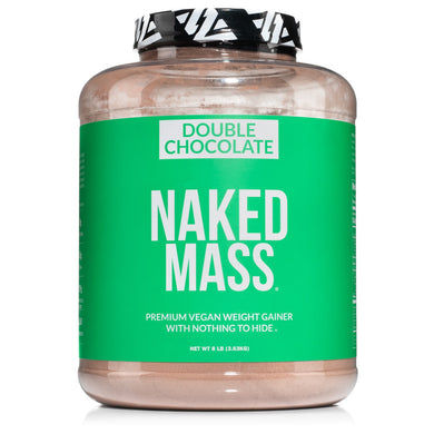Double Chocolate Vegan Mass Gainer Supplement | Naked Vegan Mass - 8LB