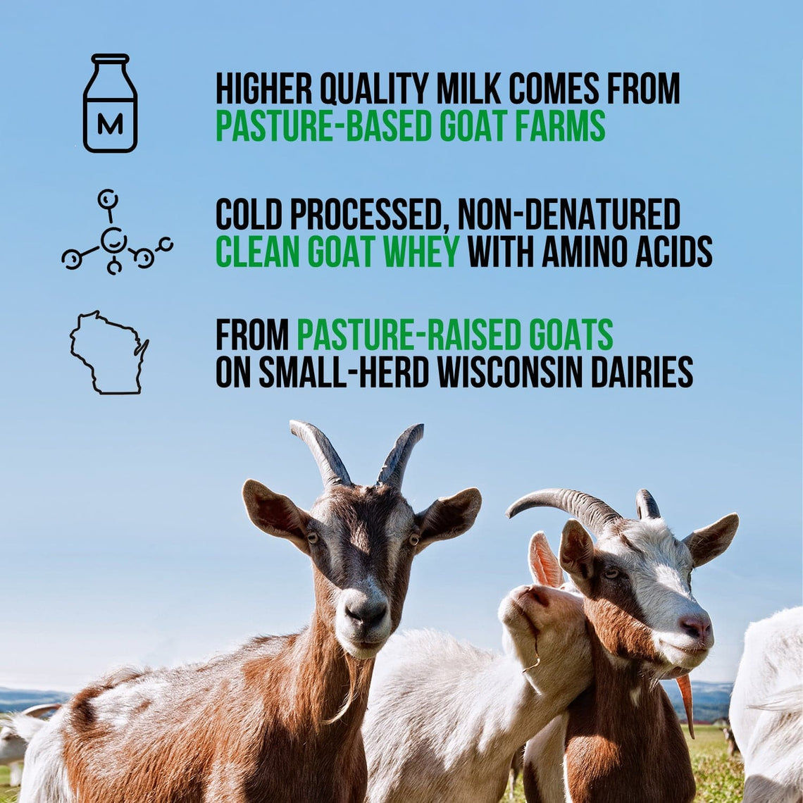 Goat Whey Protein Powder 2lb - Naked Goat