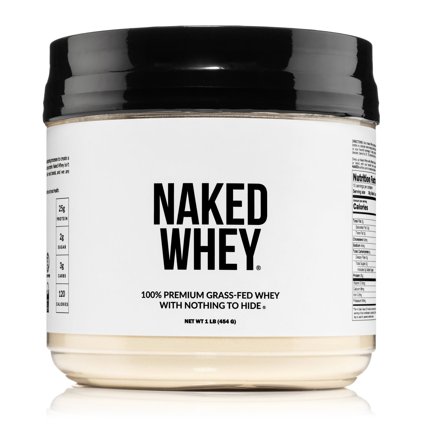Grass Fed Whey Protein Powder | Naked Whey - 1LB