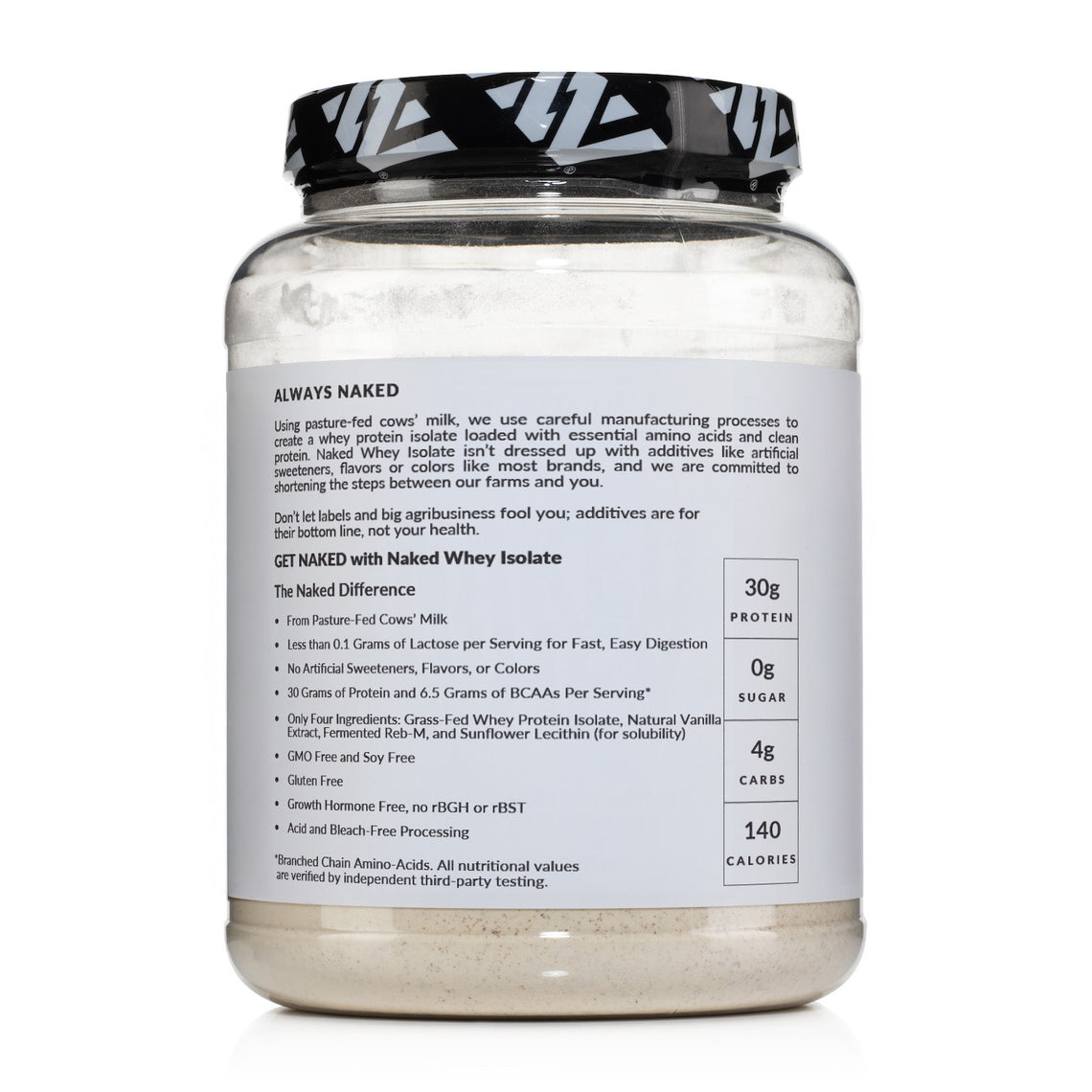 Vanilla Whey Isolate Protein Powder 2lb - Naked Whey Isolate