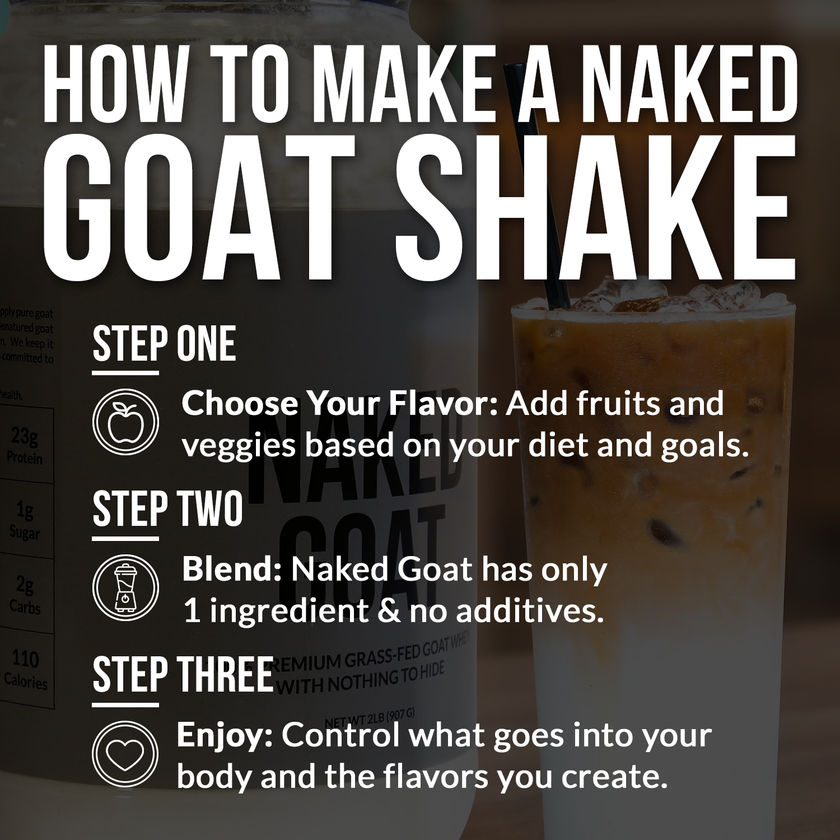 Goat Whey Protein Powder 2lb - Naked Goat