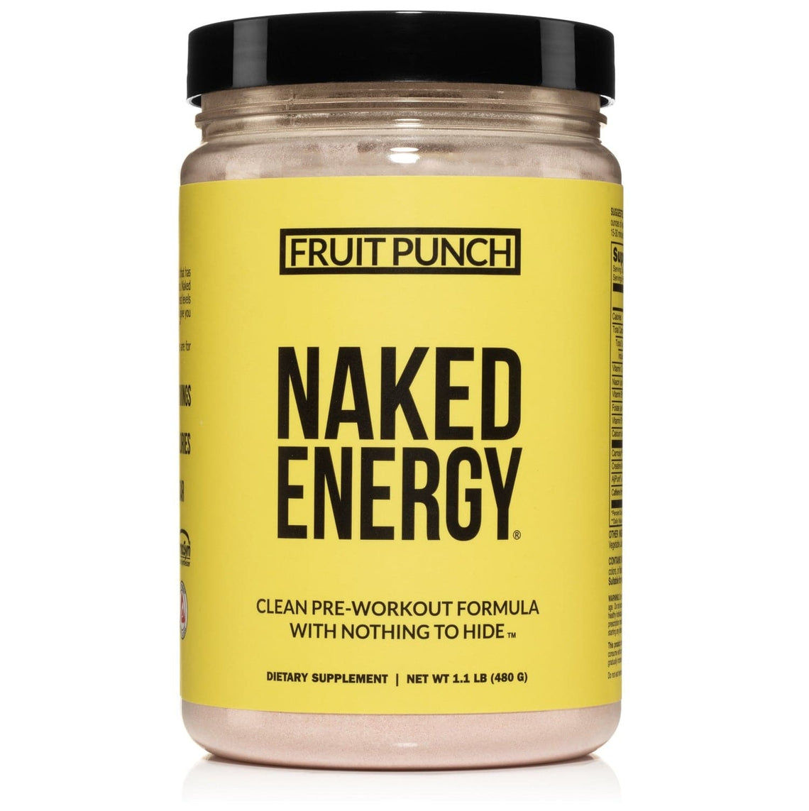 Fruit Punch Pre Workout Supplement, Vegan & No GMO - Naked Energy