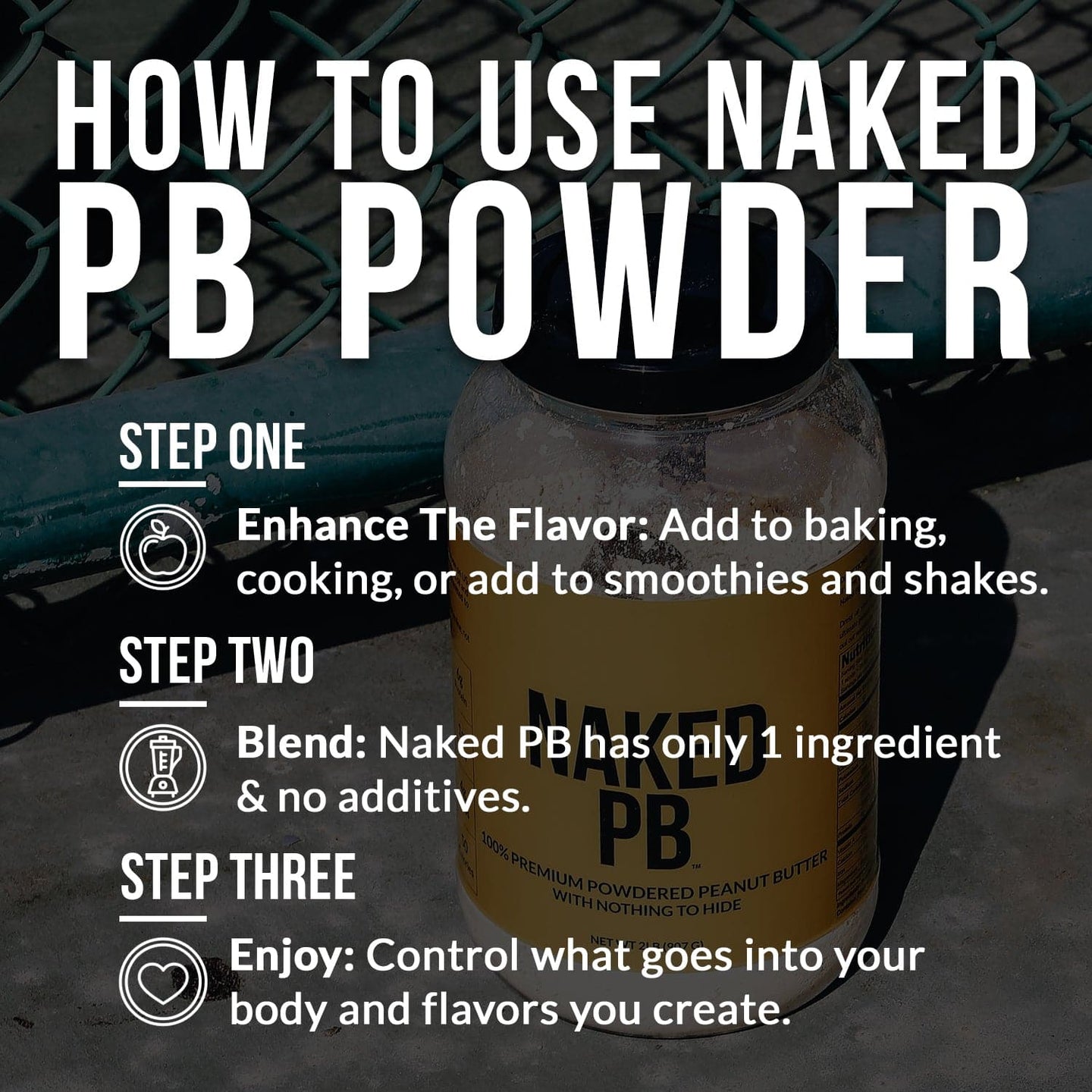 Powdered Peanut Butter 2LB - Premium - Naked PB